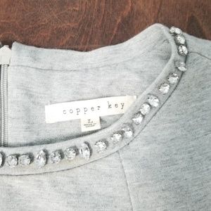 Copper Key | Dresses | New Copper Key Ruffle Grey Aline Dress | Poshmark